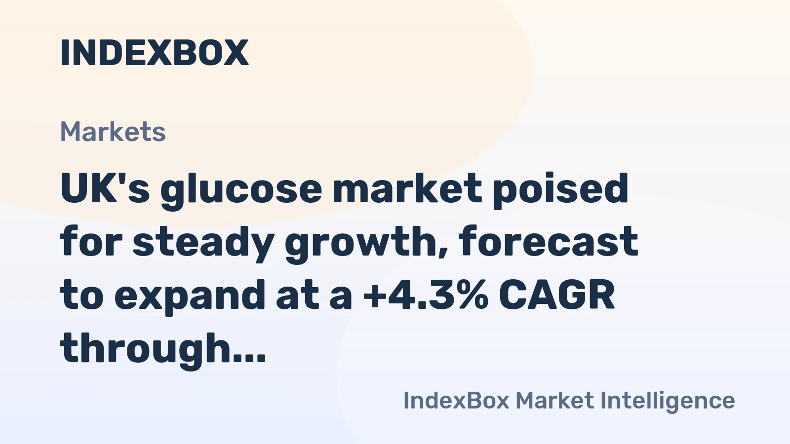 UK's glucose market poised for steady growth, forecast to expand at a +4.3% CAGR through 2035 driven by rising demand.
