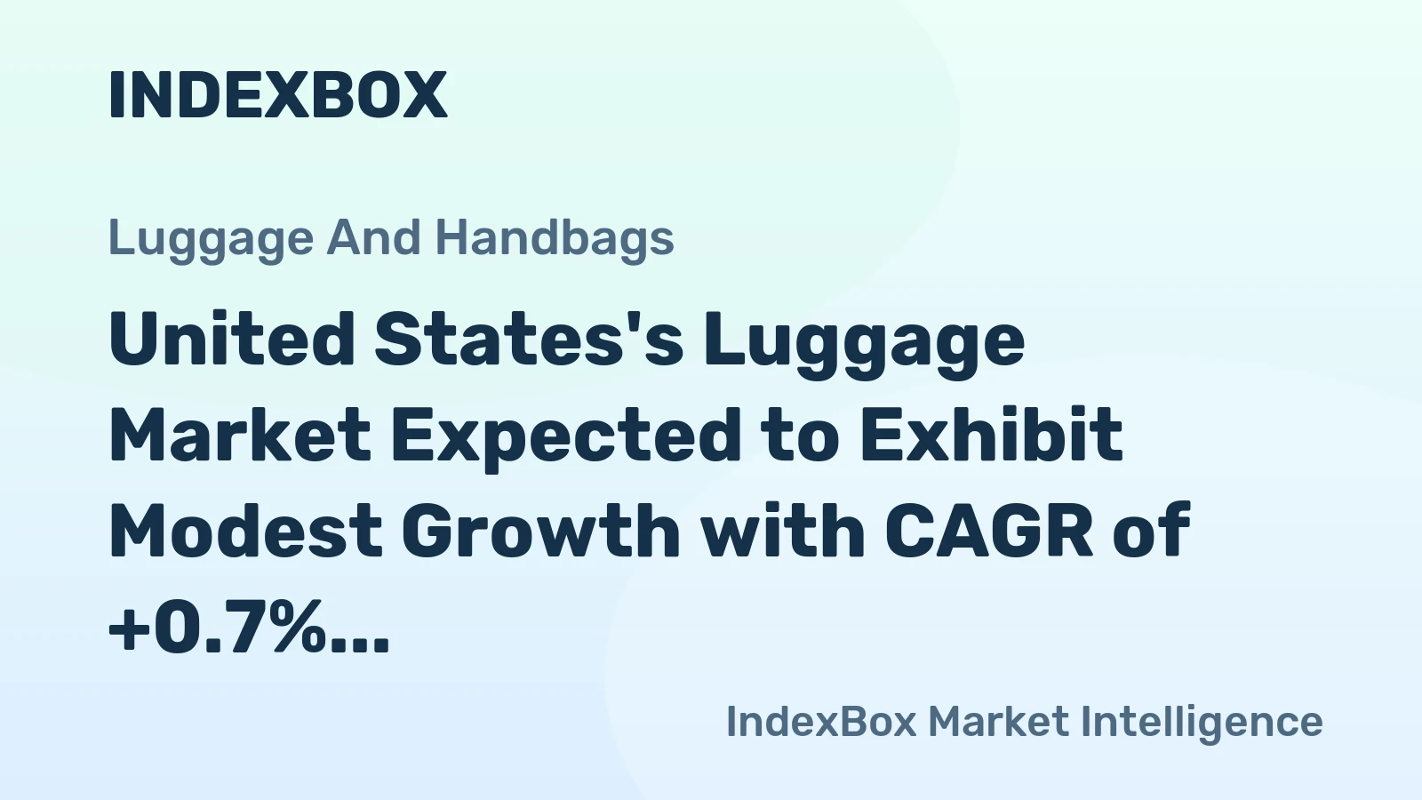United States's Luggage Market Expected to Exhibit Modest Growth with CAGR of +0.7%