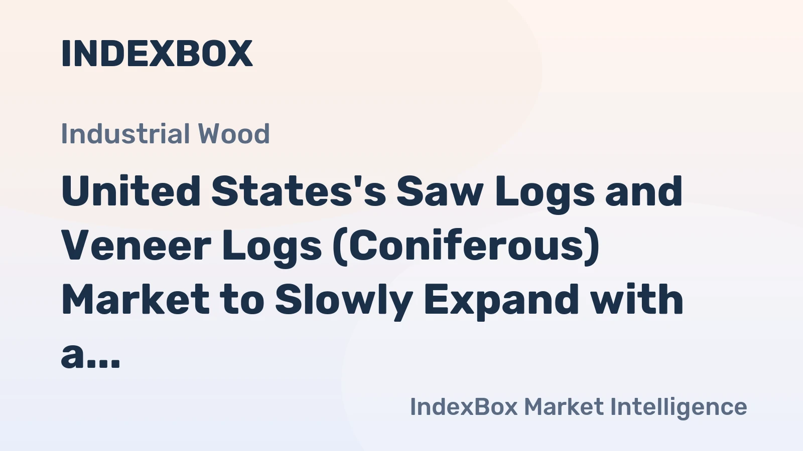 United States's Saw Logs and Veneer Logs (Coniferous) Market to Slowly Expand with a CAGR of +0.2% from 2024-2035, Reaching $18B