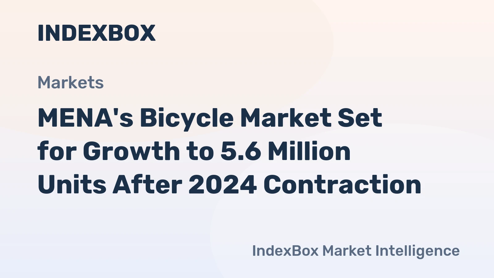 MENA's Bicycle Market Set for Growth to 5.6 Million Units After 2024 Contraction
