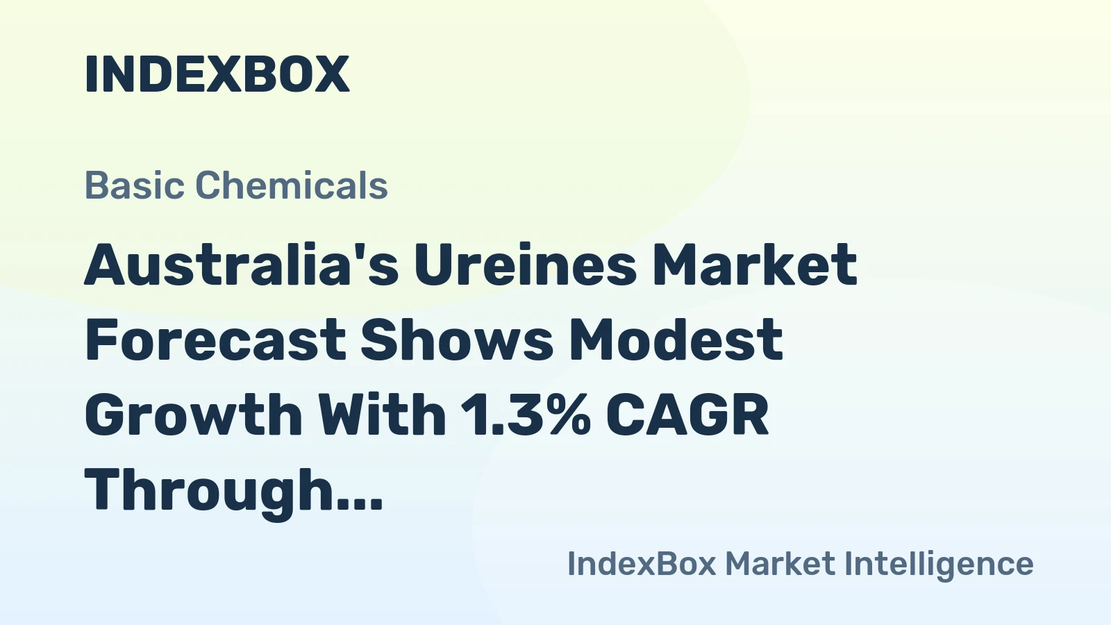 Australia's Ureines Market Forecast Shows Modest Growth With 1.3% CAGR Through 2035