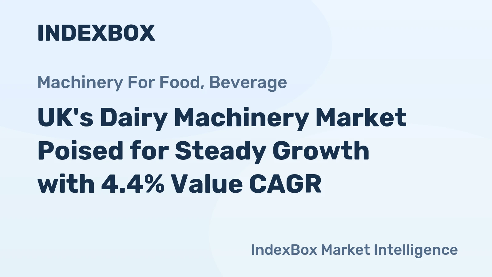 UK's Dairy Machinery Market Poised for Steady Growth with 4.4% Value CAGR