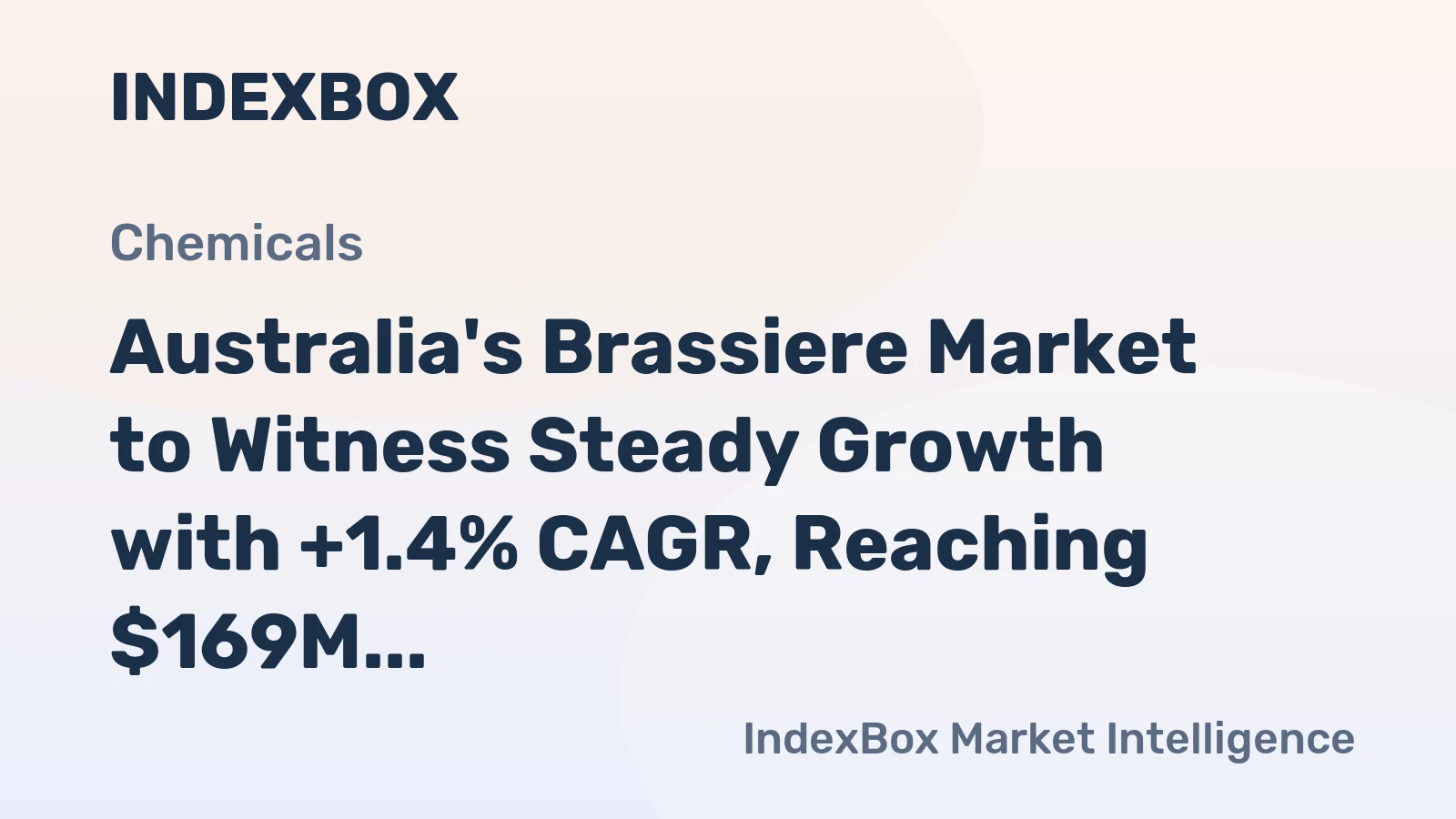 Australia's Brassiere Market to Witness Steady Growth with +1.4% CAGR, Reaching $169M by 2035