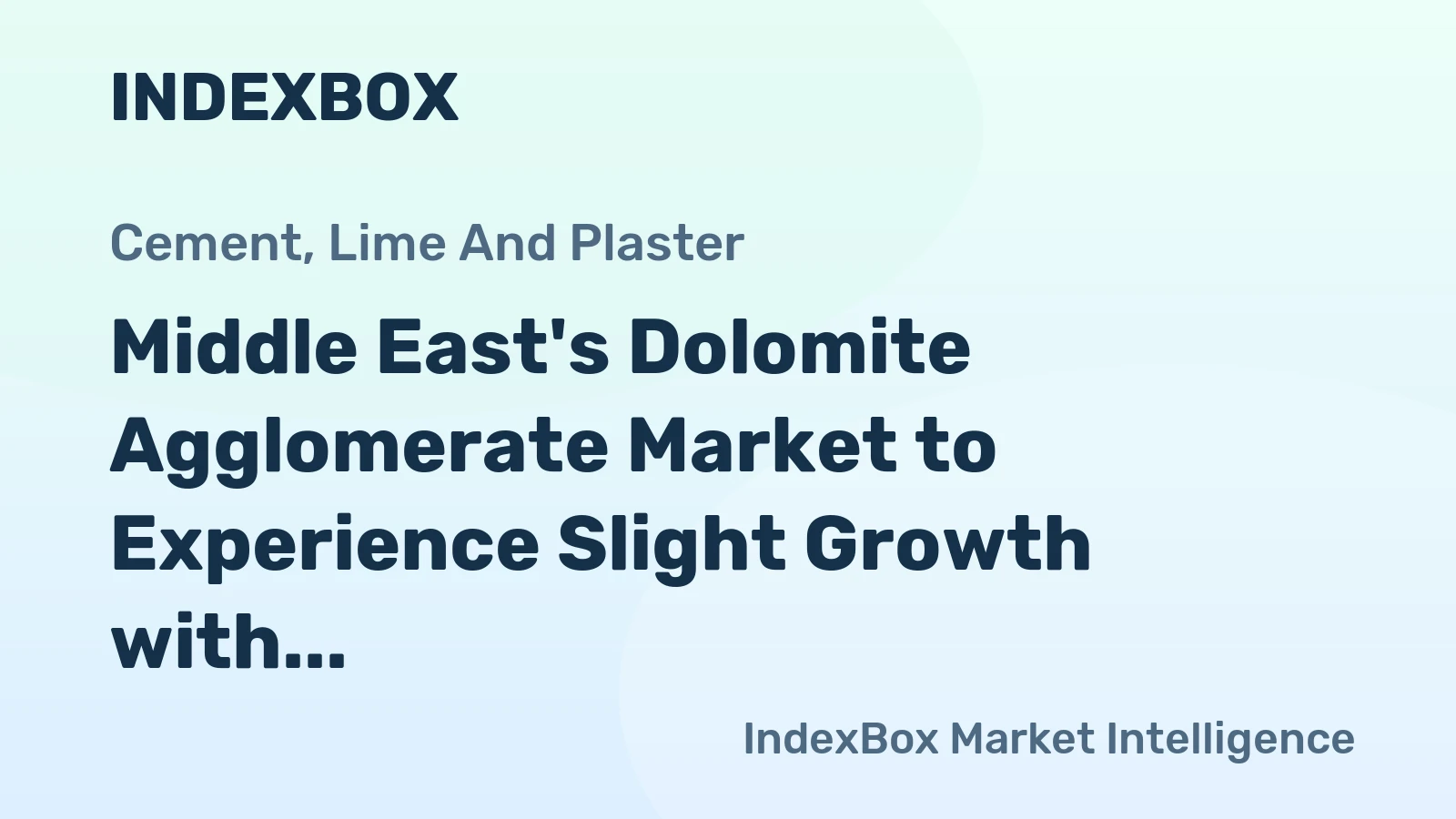 Middle East's Dolomite Agglomerate Market to Experience Slight Growth with a CAGR of +0.1% from 2024-2035