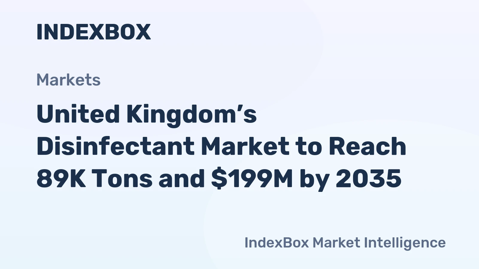 United Kingdom’s Disinfectant Market to Reach 89K Tons and $199M by 2035