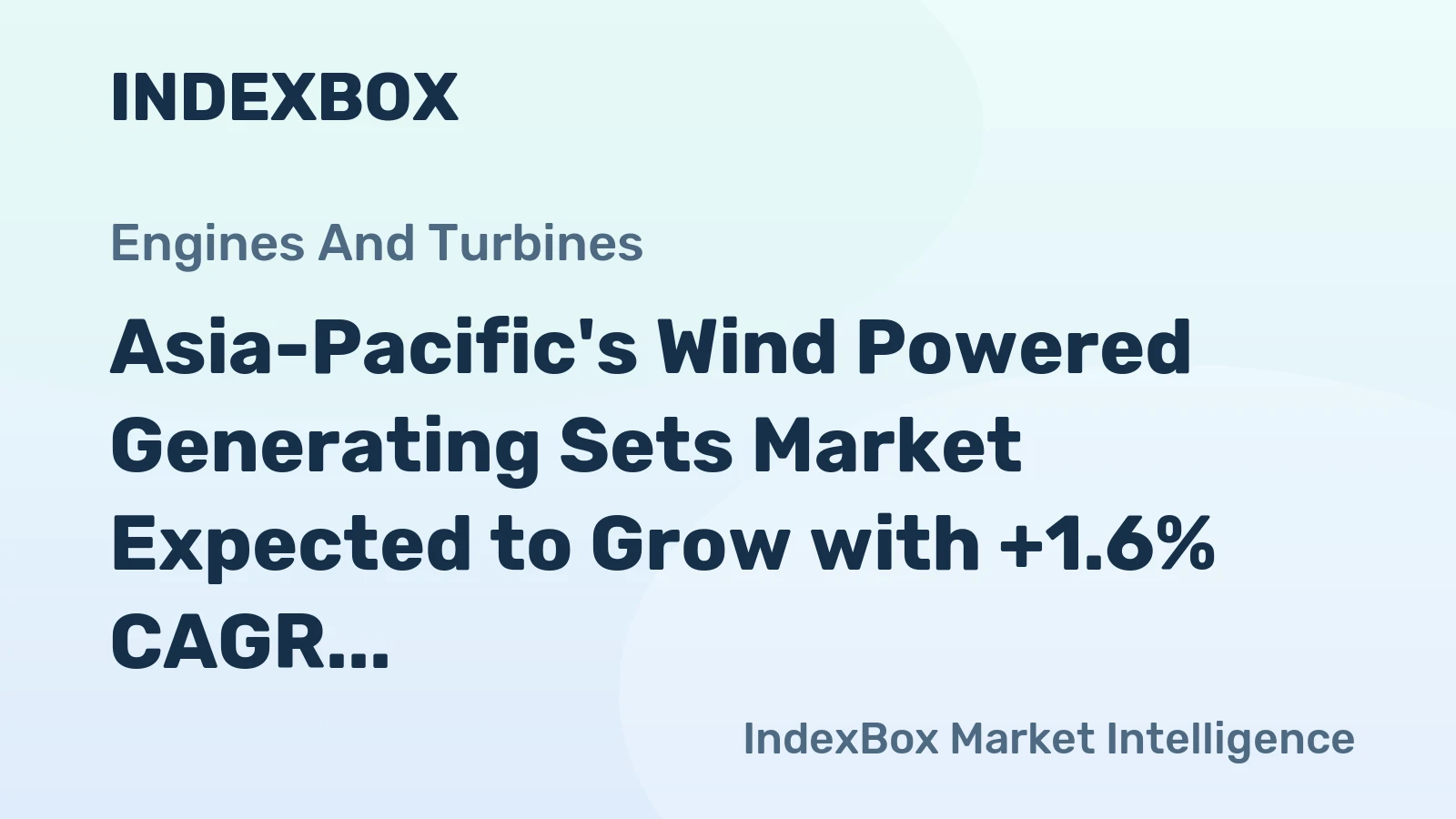 Asia-Pacific's Wind Powered Generating Sets Market Expected to Grow with +1.6% CAGR, Reaching 7.6M Units by 2035