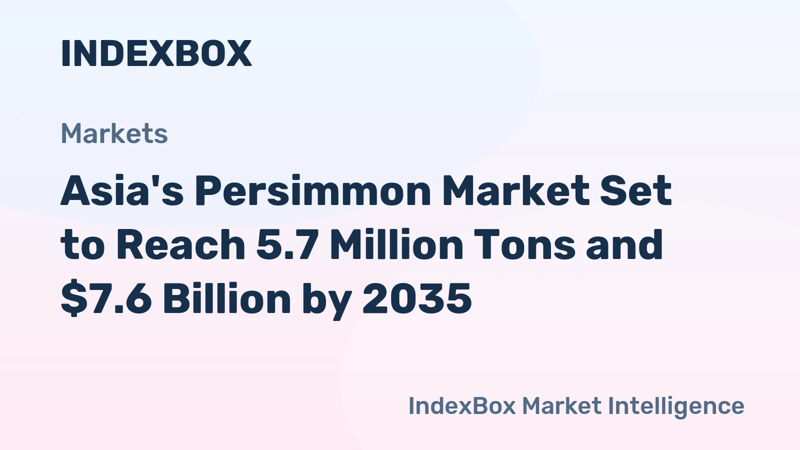Asia's Persimmon Market Set to Reach 5.7 Million Tons and $7.6 Billion by 2035