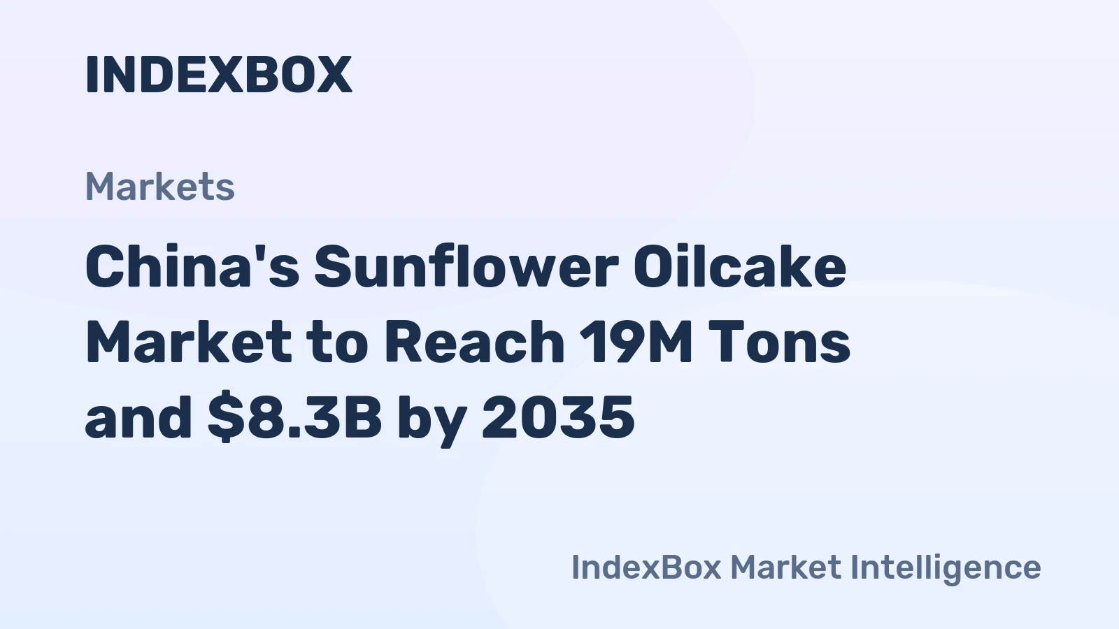 China's Sunflower Oilcake Market to Reach 19M Tons and $8.3B by 2035