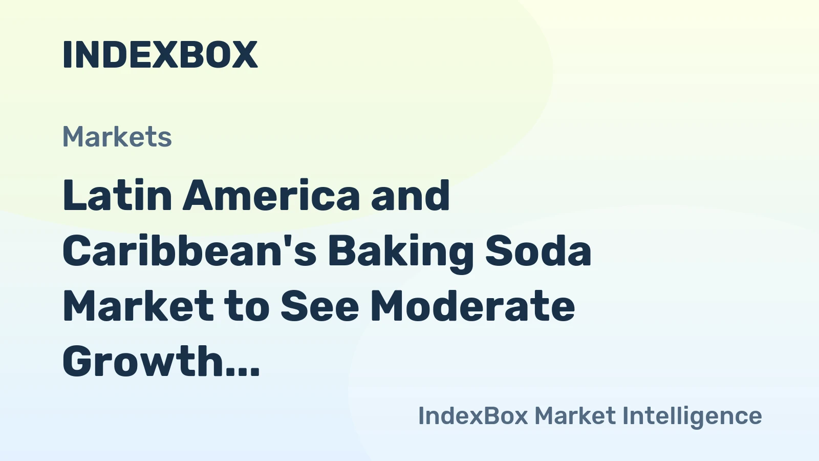 Latin America and Caribbean's Baking Soda Market to See Moderate Growth with +0.6% CAGR over 2024-2035