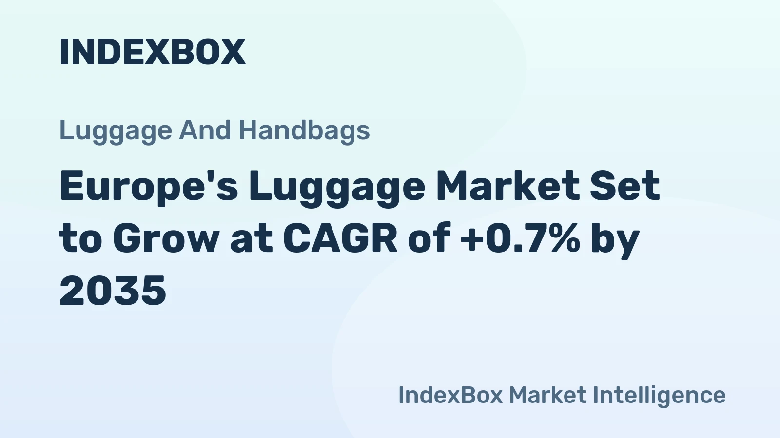Europe's Luggage Market Set to Grow at CAGR of +0.7% by 2035
