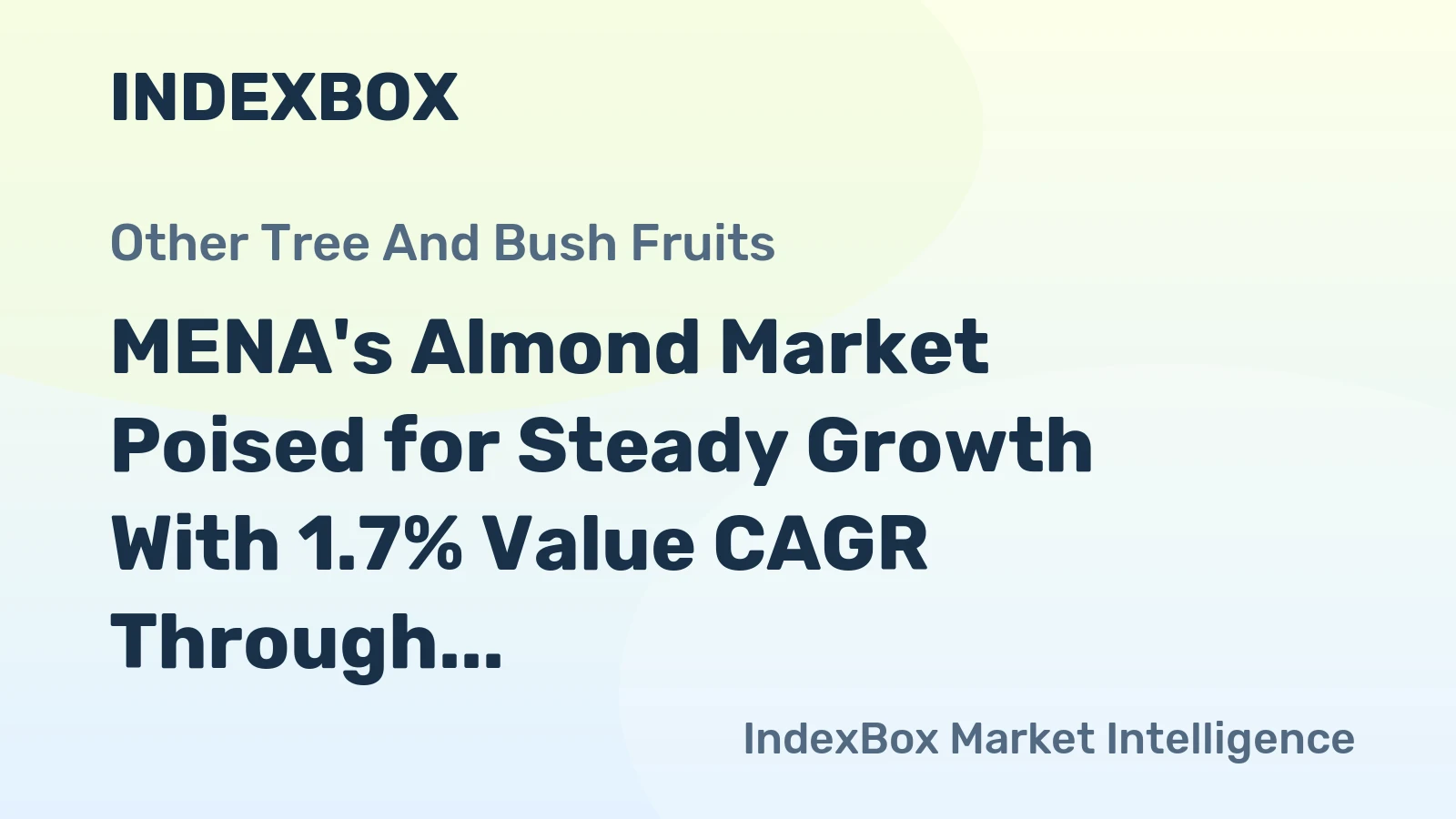 MENA's Almond Market Poised for Steady Growth With 1.7% Value CAGR Through 2035