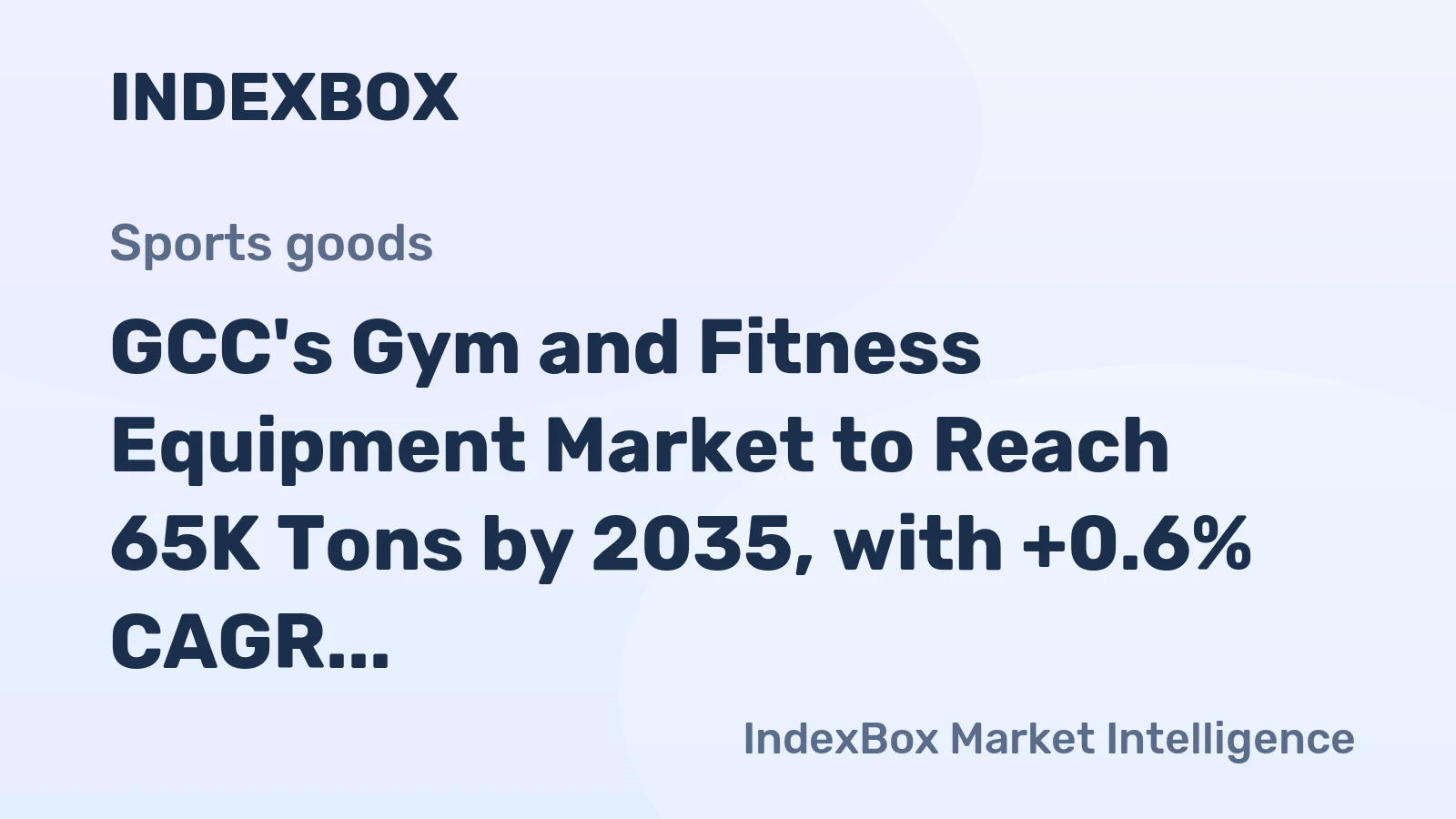 GCC's Gym and Fitness Equipment Market to Reach 65K Tons by 2035, with +0.6% CAGR