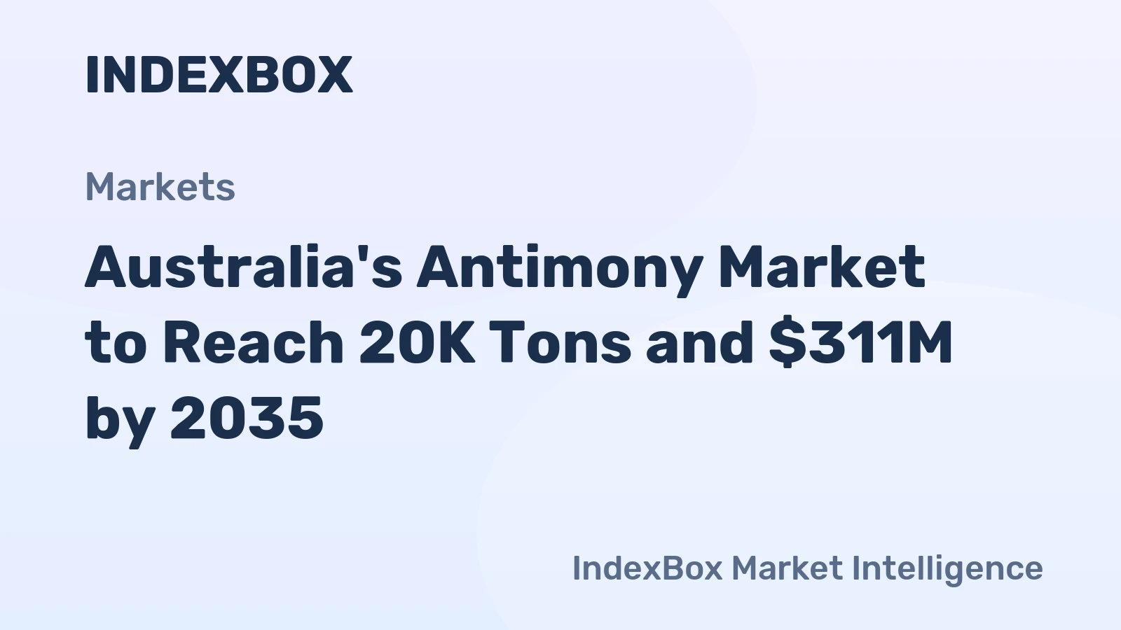 Australia's Antimony Market to Reach 20K Tons and $311M by 2035