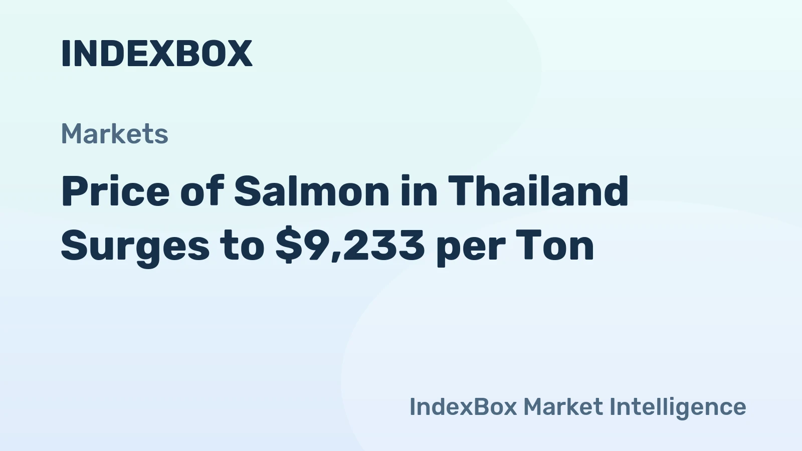 Price of Salmon in Thailand Surges to $9,233 per Ton