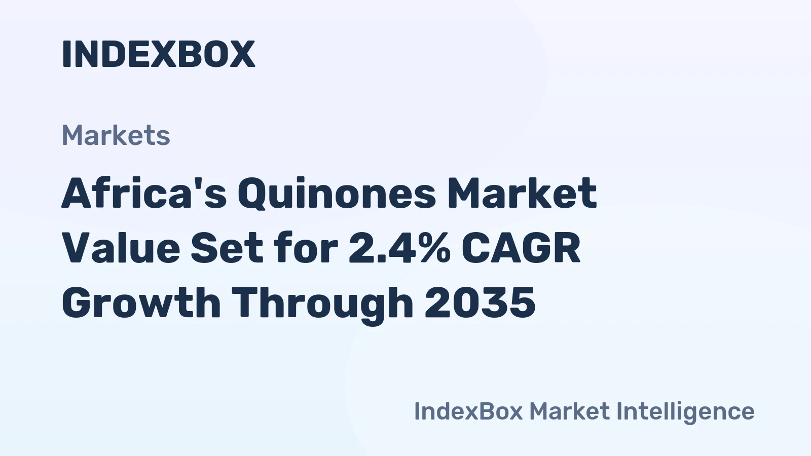 Africa's Quinones Market Value Set for 2.4% CAGR Growth Through 2035