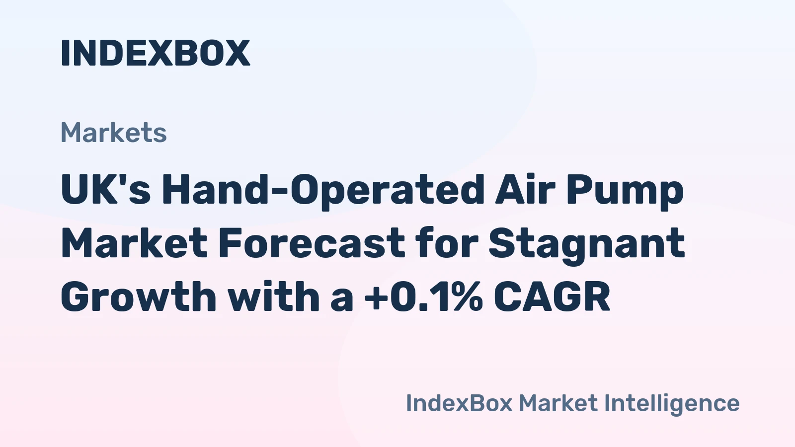 UK's Hand-Operated Air Pump Market Forecast for Stagnant Growth with a +0.1% CAGR