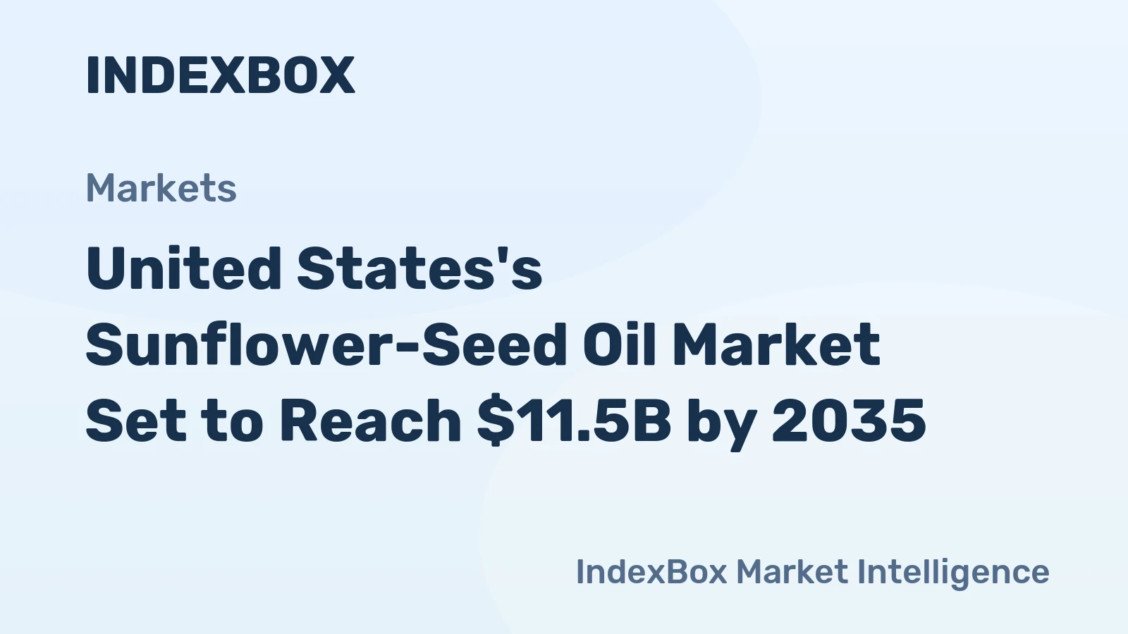 United States's Sunflower-Seed Oil Market Set to Reach $11.5B by 2035