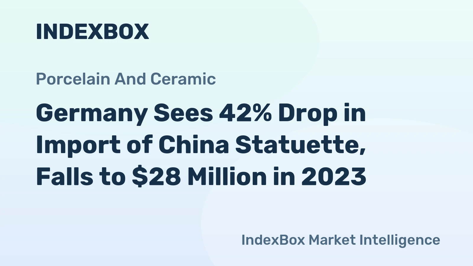 Germany Sees 42% Drop in Import of China Statuette, Falls to $28 Million in 2023
