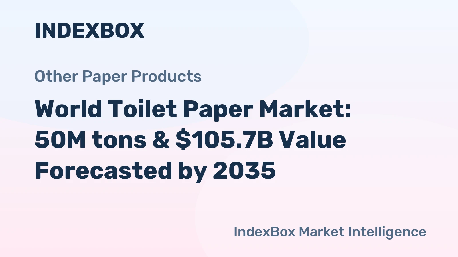 World Toilet Paper Market: 50M tons & $105.7B Value Forecasted by 2035