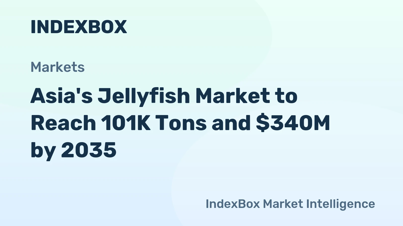Asia's Jellyfish Market to Reach 101K Tons and $340M by 2035