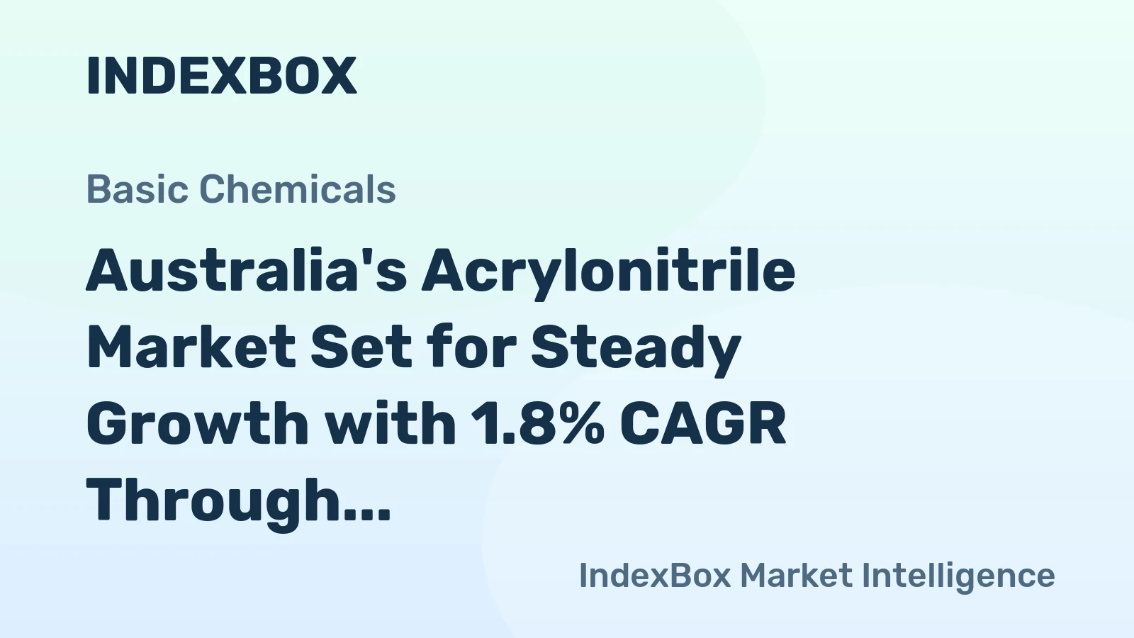Australia's Acrylonitrile Market Set for Steady Growth with 1.8% CAGR Through 2035