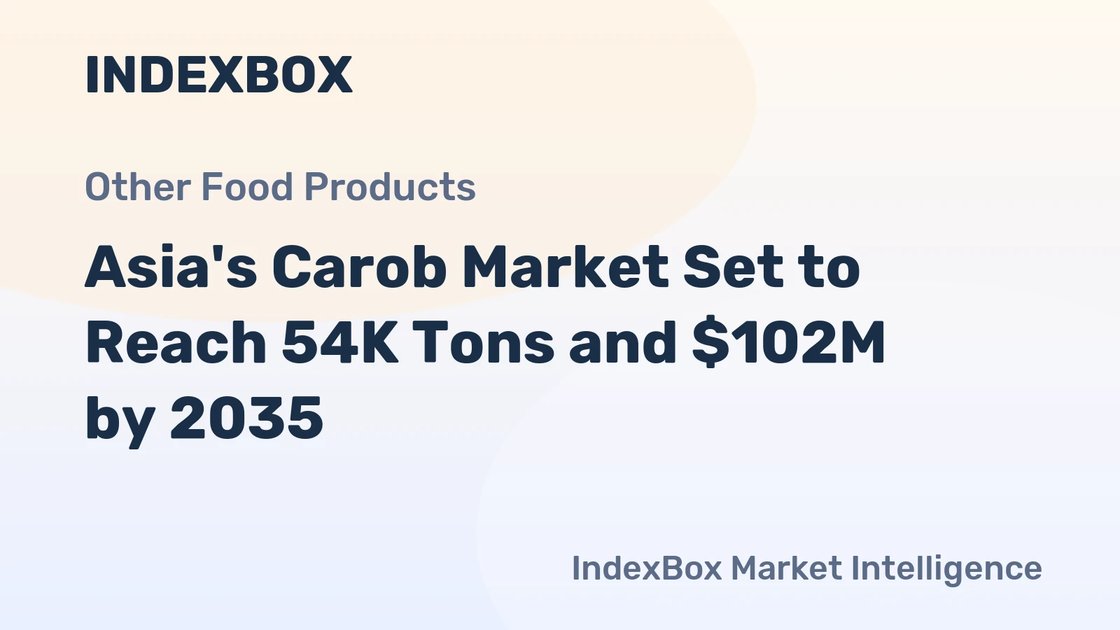 Asia's Carob Market Set to Reach 54K Tons and $102M by 2035