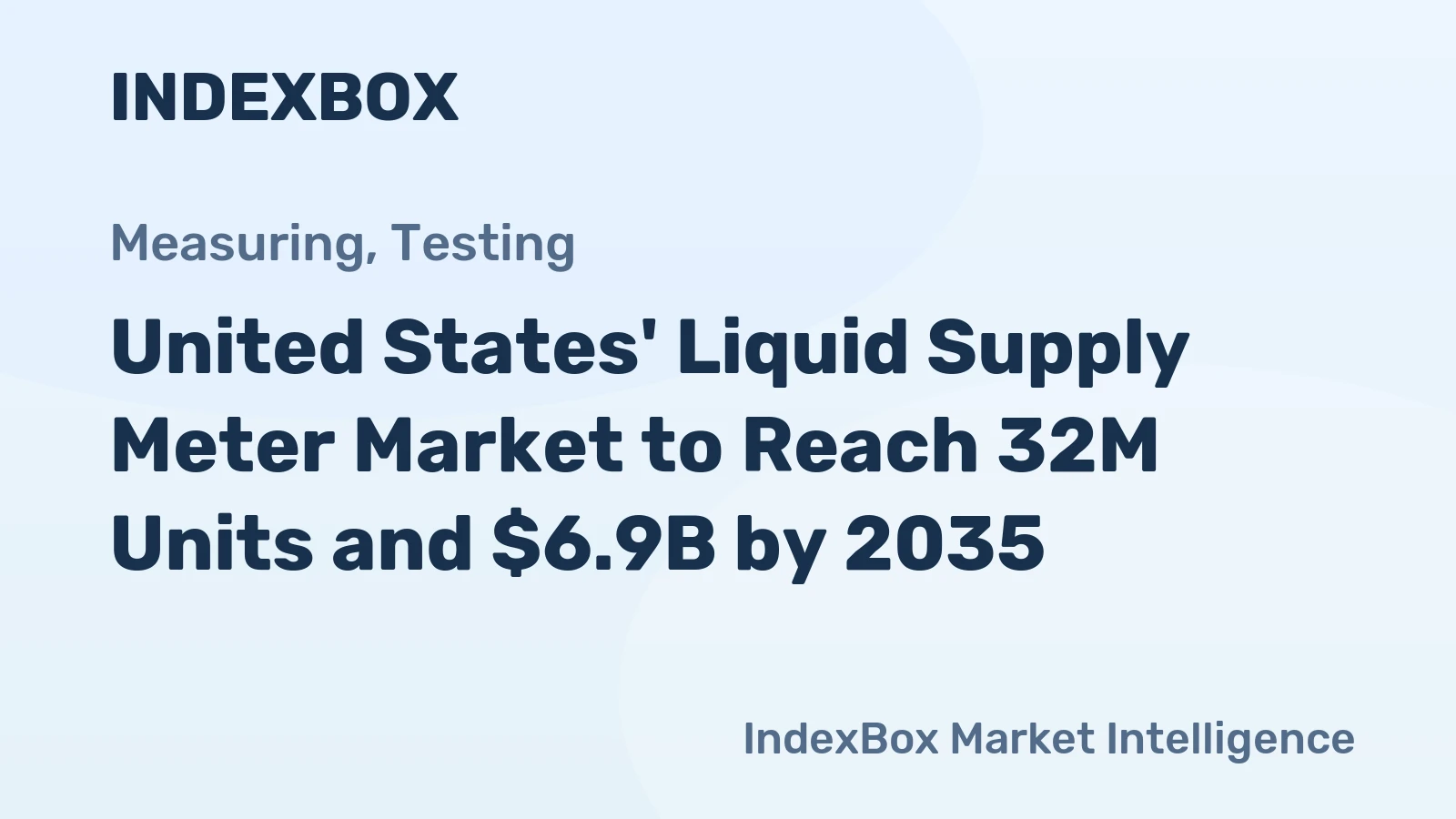 United States' Liquid Supply Meter Market to Reach 32M Units and $6.9B by 2035