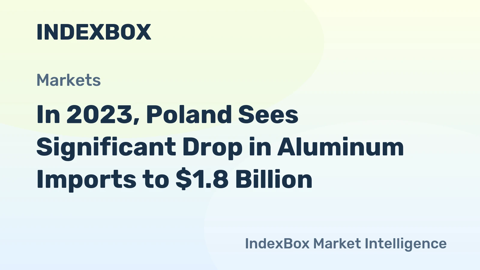 In 2023, Poland Sees Significant Drop in Aluminum Imports to $1.8 Billion