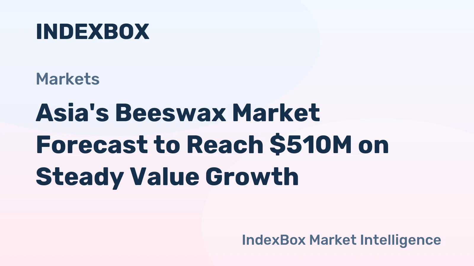 Asia's Beeswax Market Forecast to Reach $510M on Steady Value Growth