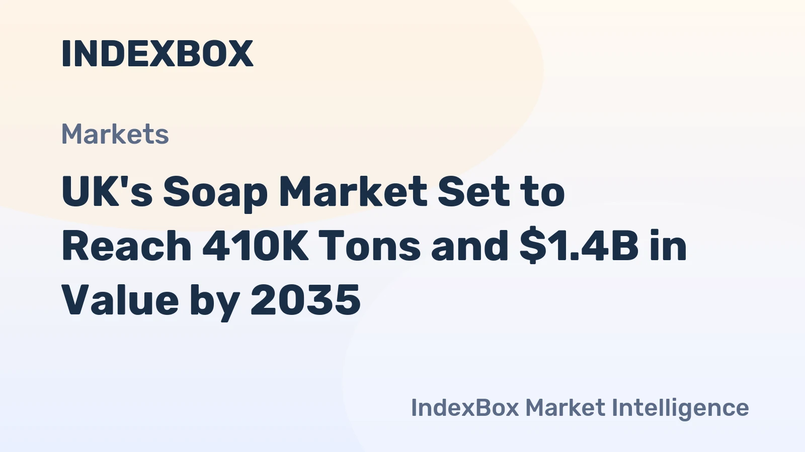 UK's Soap Market Set to Reach 410K Tons and $1.4B in Value by 2035