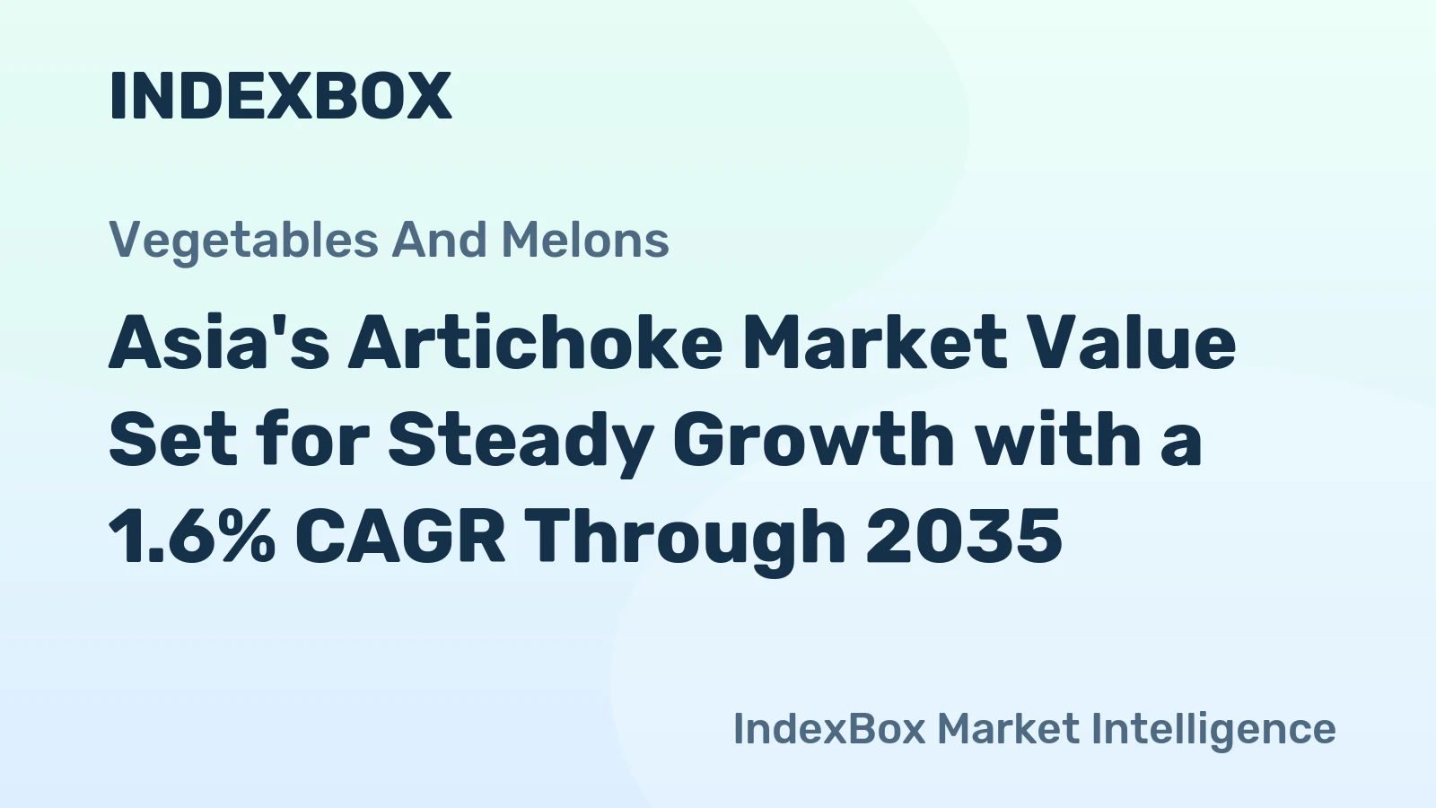 Asia's Artichoke Market Value Set for Steady Growth with a 1.6% CAGR Through 2035