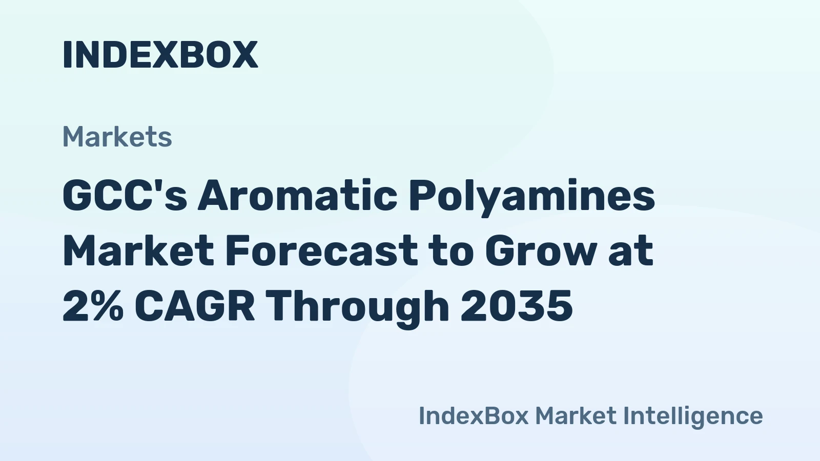 GCC's Aromatic Polyamines Market Forecast to Grow at 2% CAGR Through 2035