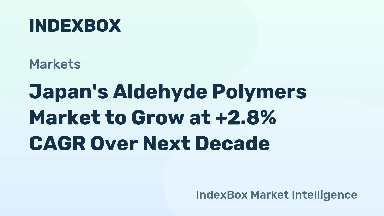 Japan's Aldehyde Polymers Market to Grow at +2.8% CAGR Over Next Decade