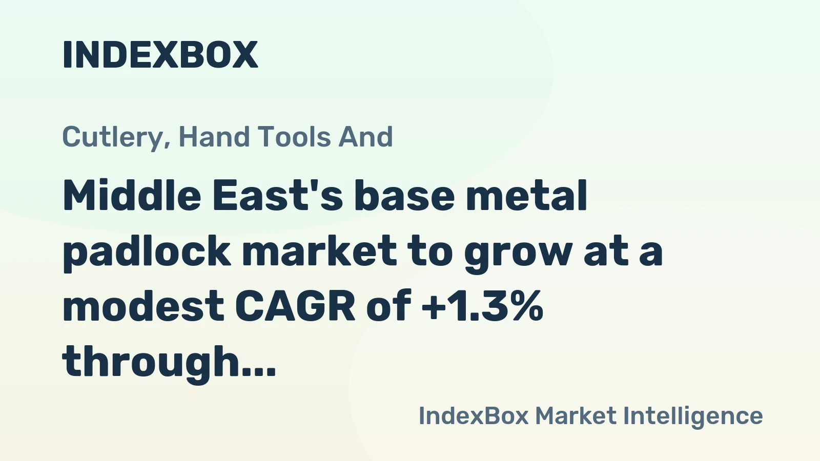 Middle East's base metal padlock market to grow at a modest CAGR of +1.3% through 2035, driven by rising regional demand.
