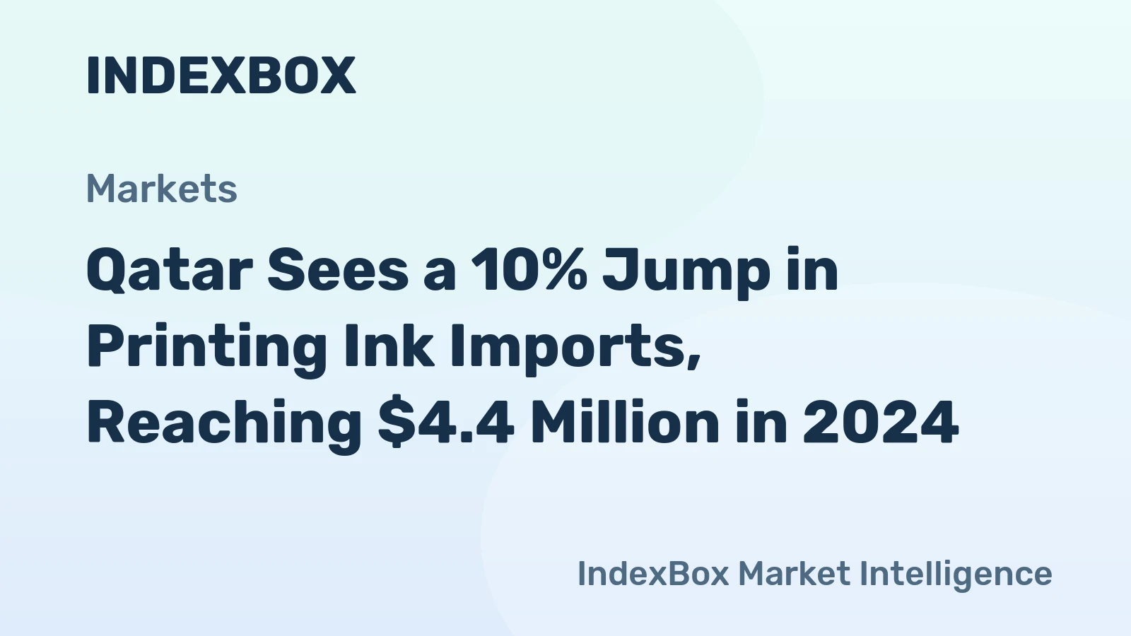 Qatar Sees a 10% Jump in Printing Ink Imports, Reaching $4.4 Million in 2024