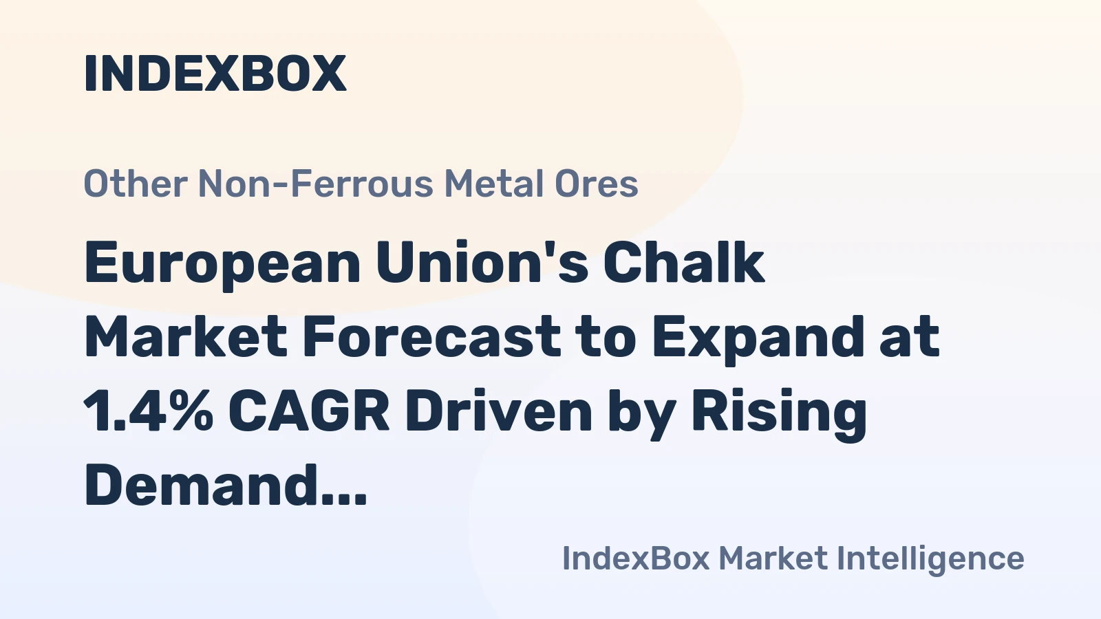 European Union's Chalk Market Forecast to Expand at 1.4% CAGR Driven by Rising Demand