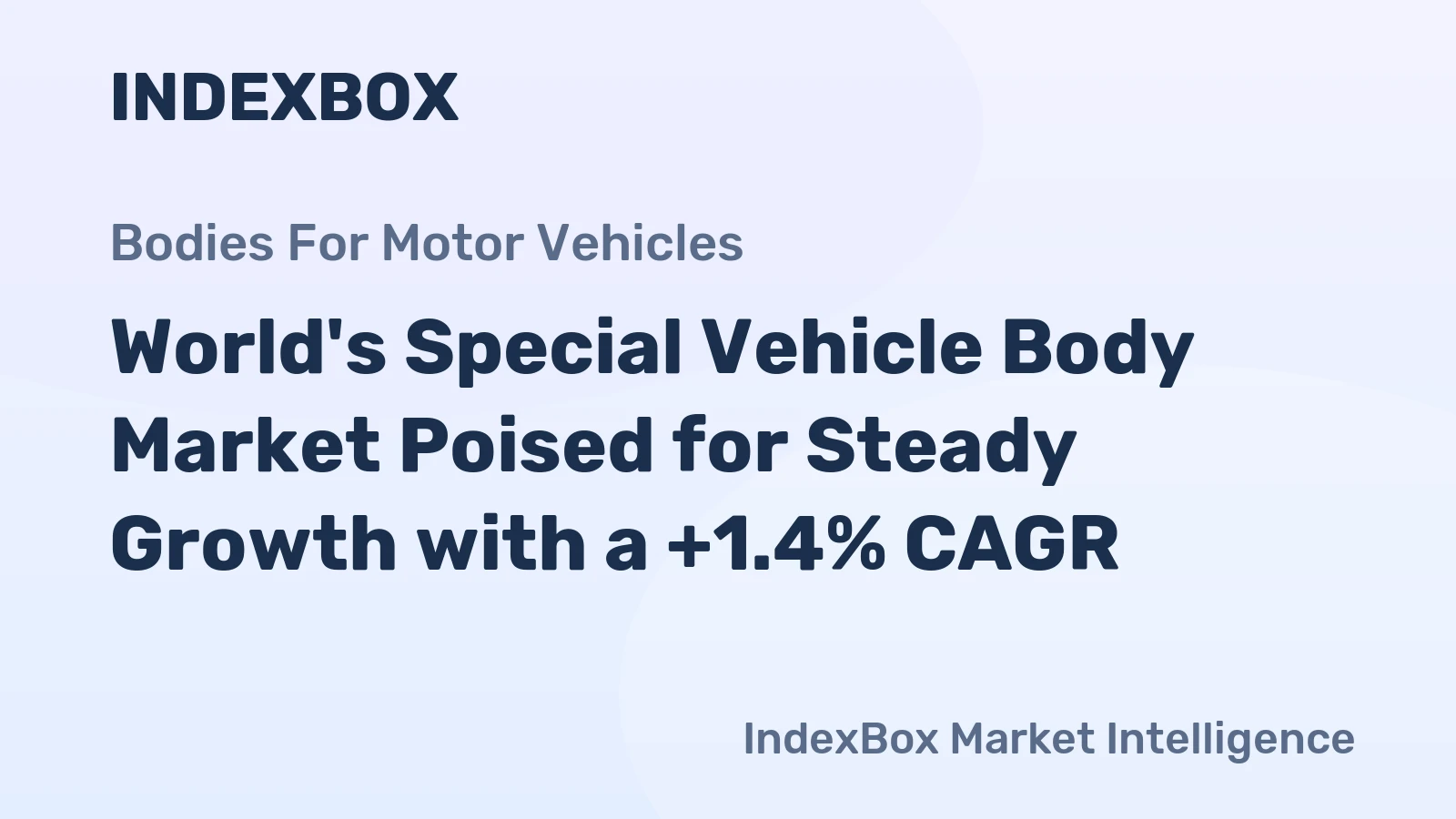 World's Special Vehicle Body Market Poised for Steady Growth with a +1.4% CAGR