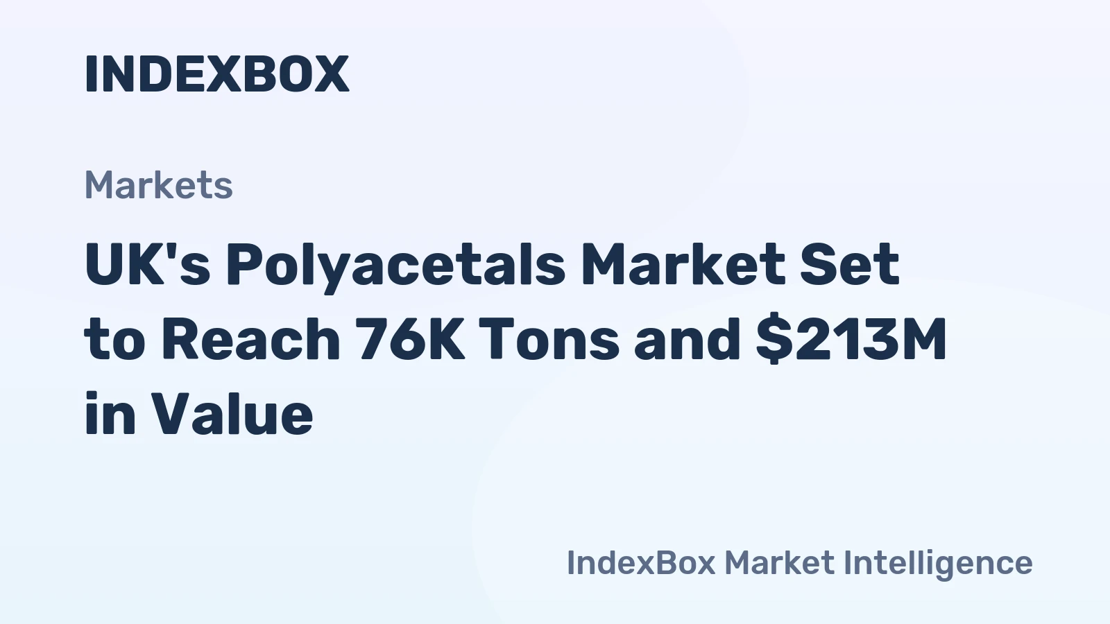 UK's Polyacetals Market Set to Reach 76K Tons and $213M in Value