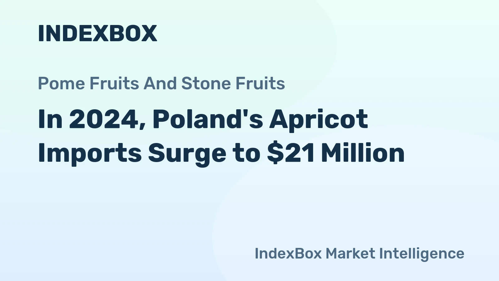 In 2024, Poland's Apricot Imports Surge to $21 Million