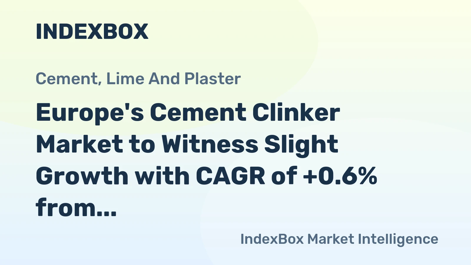Europe's Cement Clinker Market to Witness Slight Growth with CAGR of +0.6% from 2024 to 2035