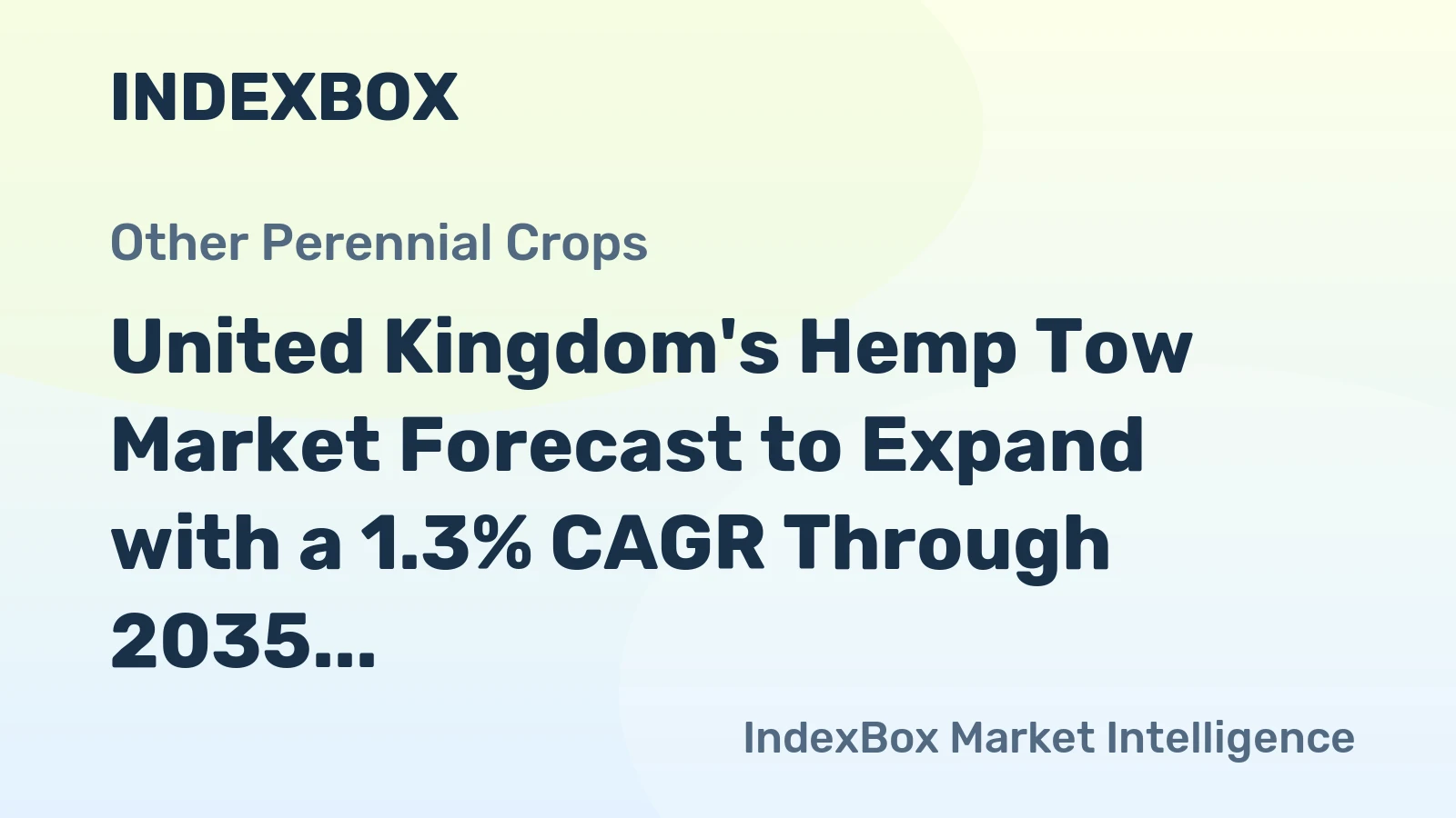 United Kingdom's Hemp Tow Market Forecast to Expand with a 1.3% CAGR Through 2035