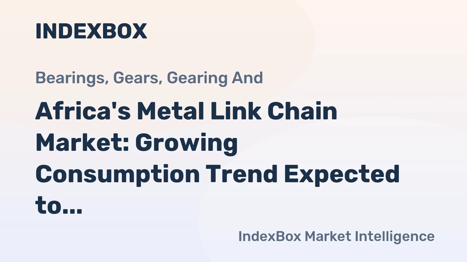 Africa's Metal Link Chain Market: Growing Consumption Trend Expected to Boost Market Volume to 61K tons by 2035