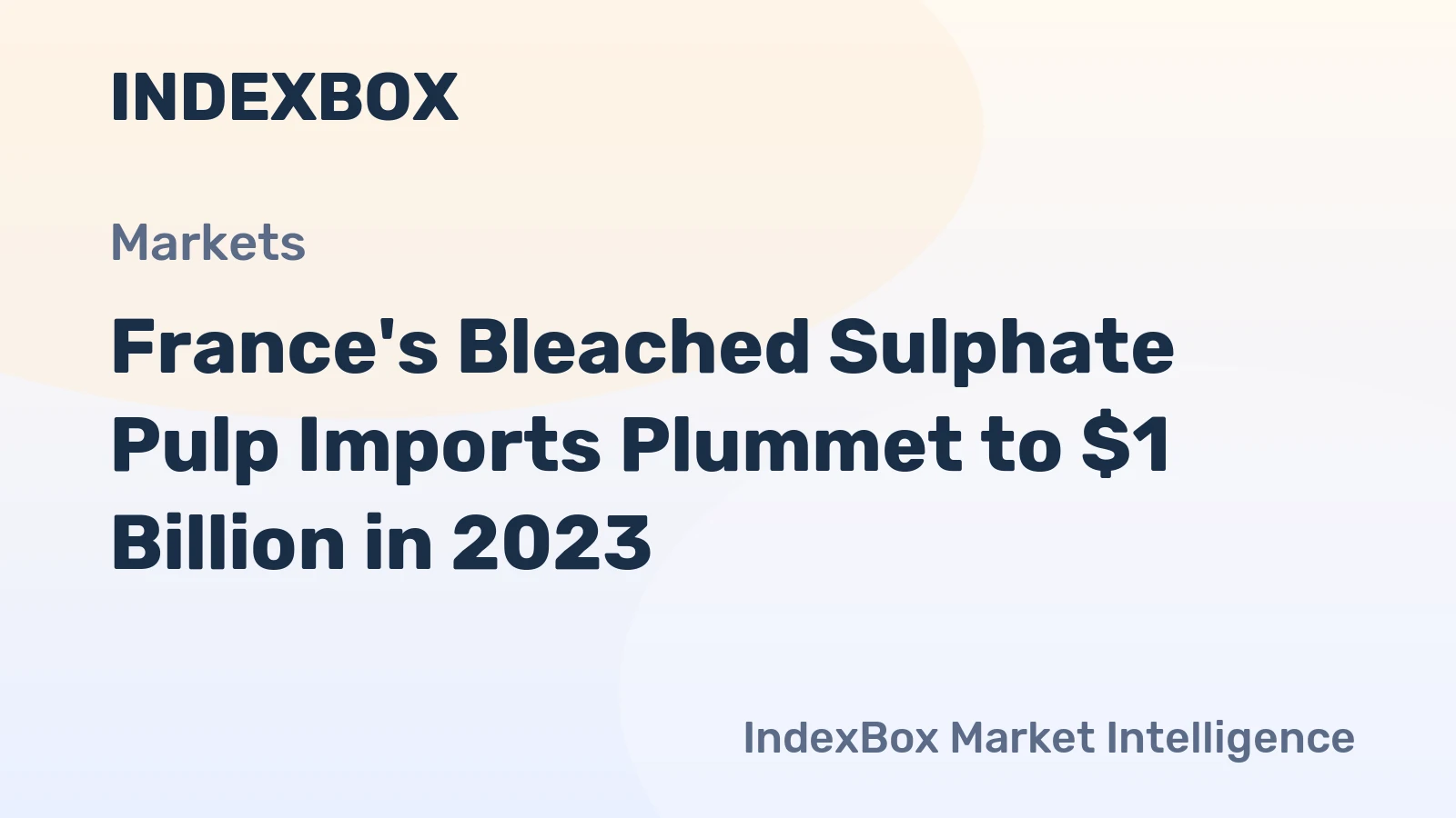 France's Bleached Sulphate Pulp Imports Plummet to $1 Billion in 2023