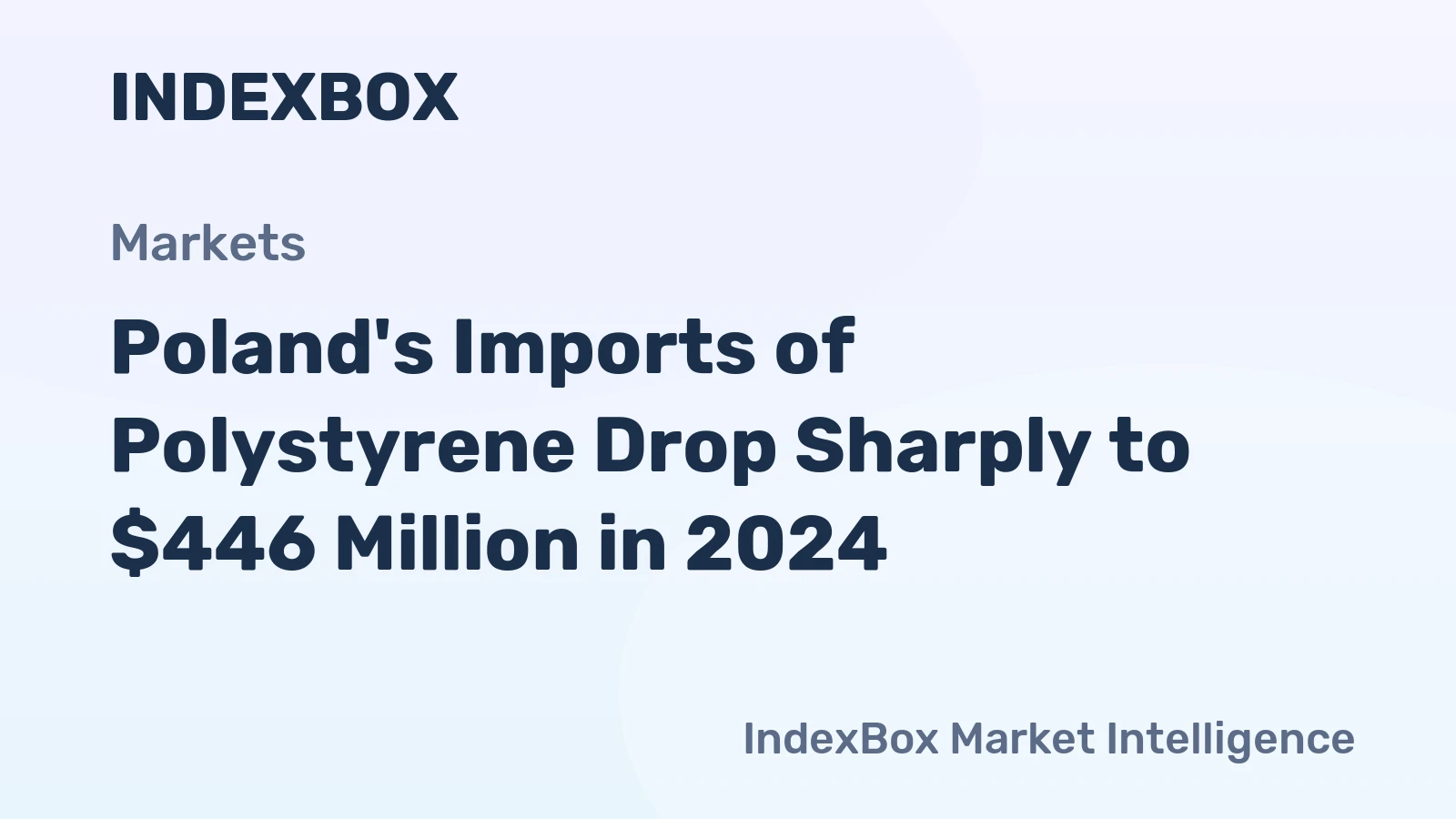 Poland's Imports of Polystyrene Drop Sharply to $446 Million in 2024