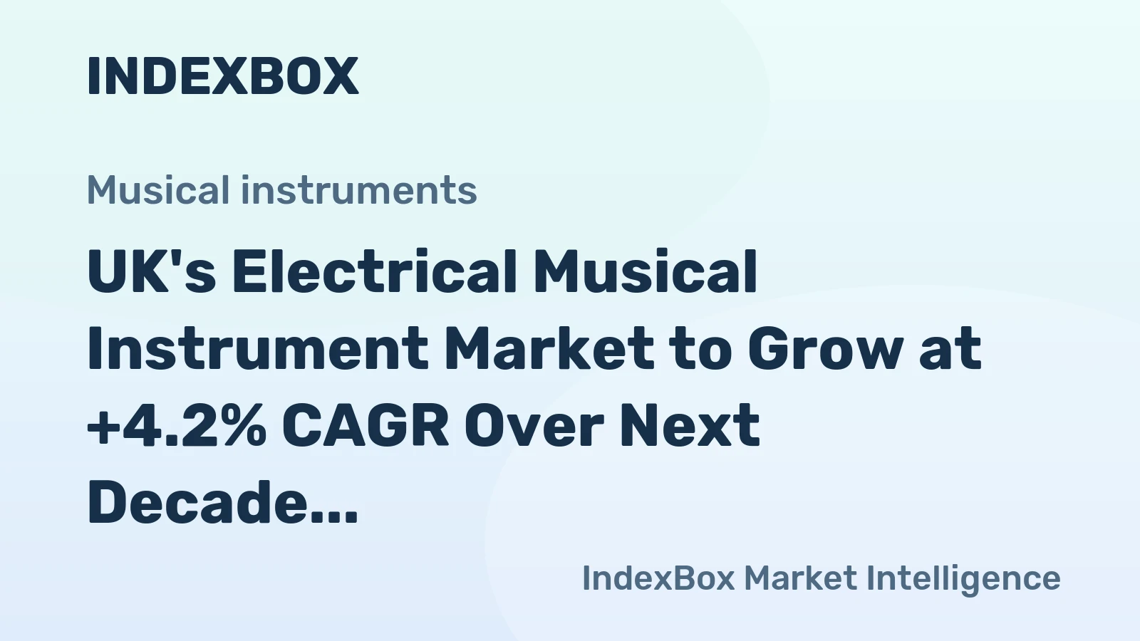 UK's Electrical Musical Instrument Market to Grow at +4.2% CAGR Over Next Decade, Reaching $163M by 2035