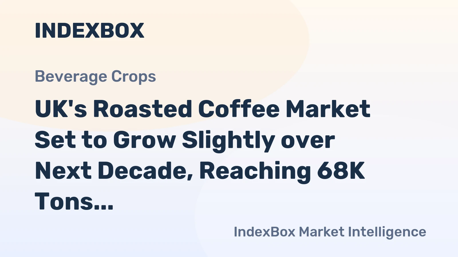 UK's Roasted Coffee Market Set to Grow Slightly over Next Decade, Reaching 68K Tons in Volume and $1B in Value by 2035