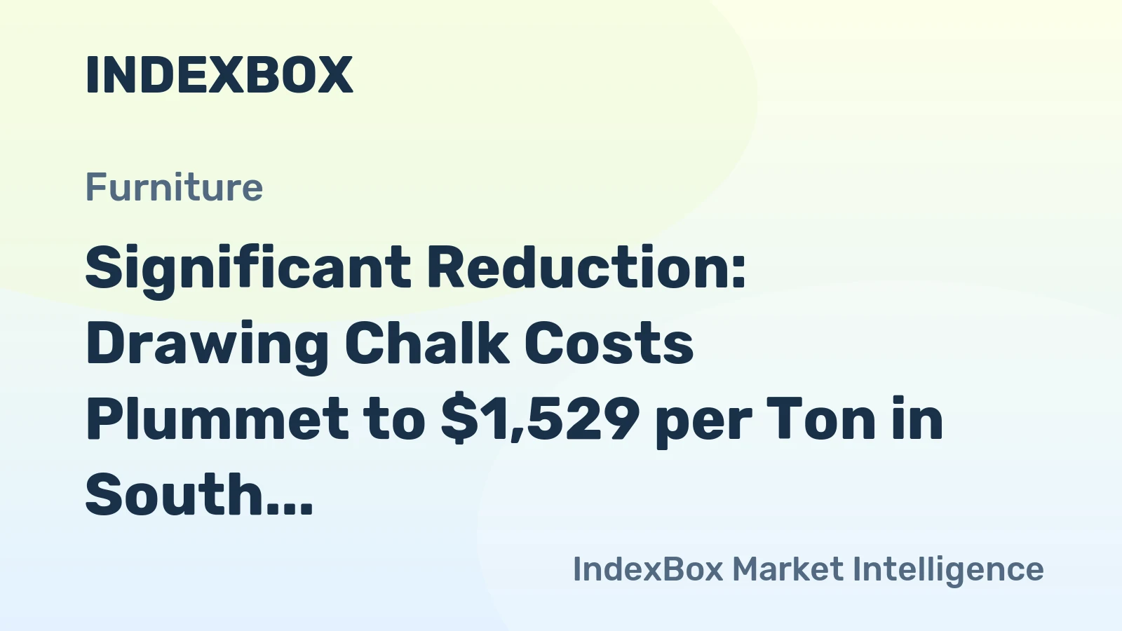 Significant Reduction: Drawing Chalk Costs Plummet to $1,529 per Ton in South Africa