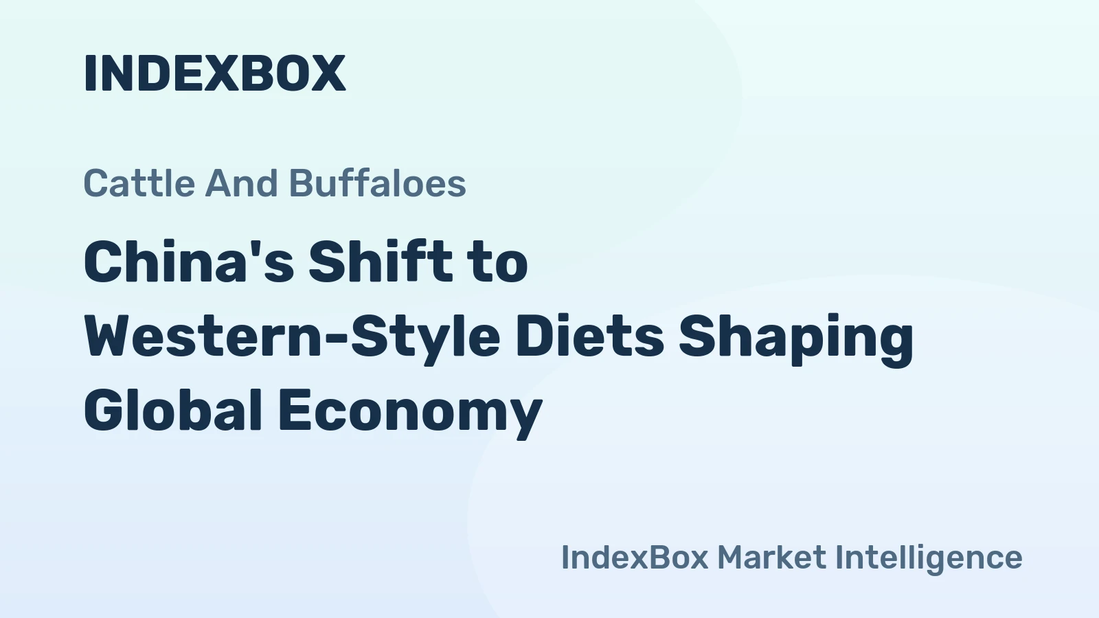 China's Shift to Western-Style Diets Shaping Global Economy