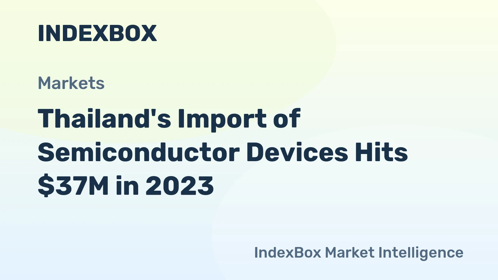 Thailand's Import of Semiconductor Devices Hits $37M in 2023