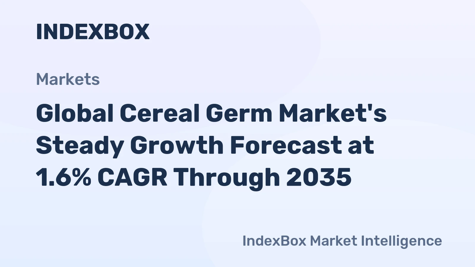 Global Cereal Germ Market's Steady Growth Forecast at 1.6% CAGR Through 2035